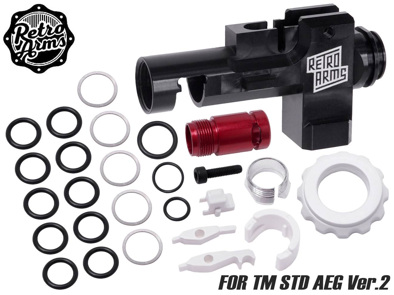 RETRO ARMS EN AW7075-T651 CNC ホップアップチャンバー for AEG M4 [タイプ：AR15 PRO / AR15 ULTRA] | ミリタリーベース ...